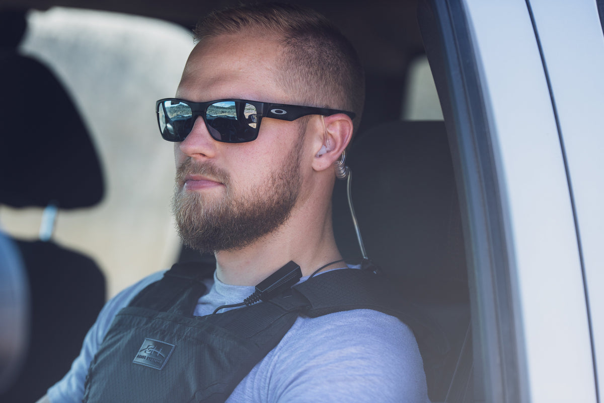 Braided Fiber Tactical Mic & 3.5mm Female Audio Jack w/ Quick Disconne ...